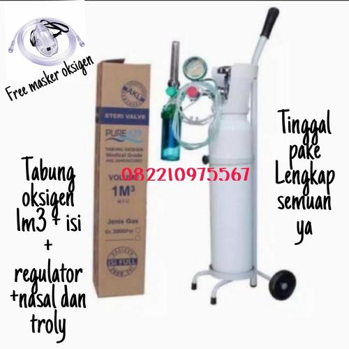 Jual Tabung Oxygen Lengkap 1m3 siap pakai - Tabung oksigen Set 1m3 ( ekspd) - Jakarta Utara ...