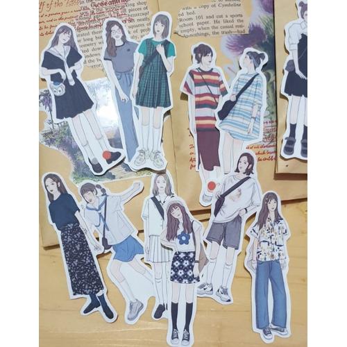 Jual Journaling Deco - Girls Sticker - Stiker Bujo Motif Girls_08 ...