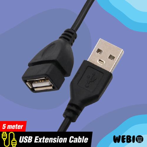 Promo Kabel USB Extension Male to Female 5M Sambungan Extender 5 Meter ...
