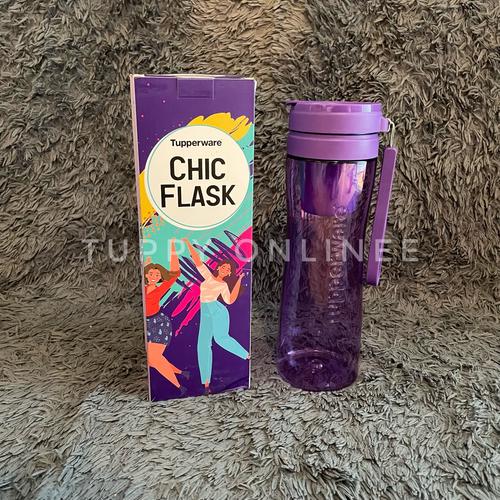 Jual Tupperware Chic Flask 700 ml Botol Minum Set Tempat Snack - Hijau ...