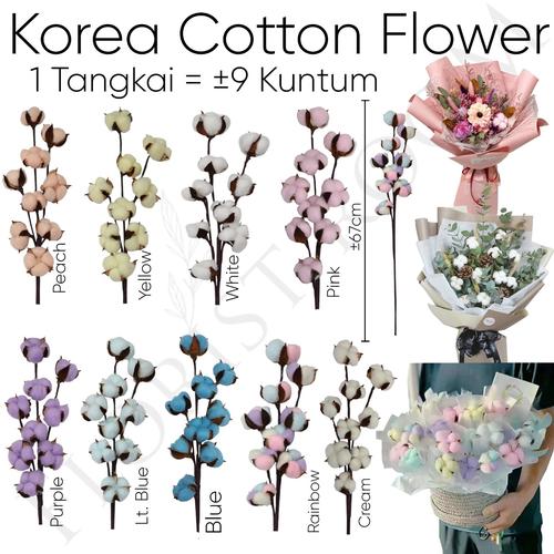 Jual Korea Cotton Flower - Bunga Kapas - Yellow - Jakarta Selatan ...