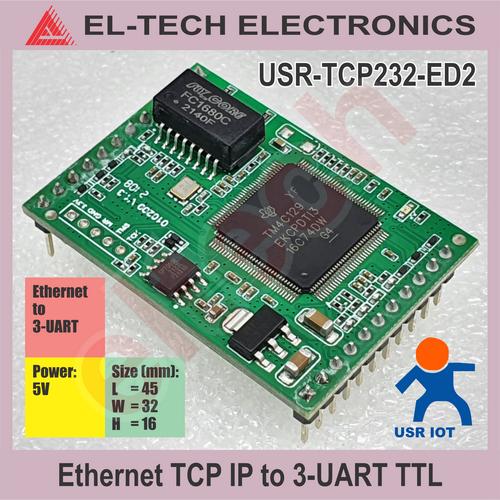 Jual Serial RS 232 485 UART TTL LAN Ethernet TCP IP RJ45 USR-TCP232 Module - USR-TCP232-T2 ...