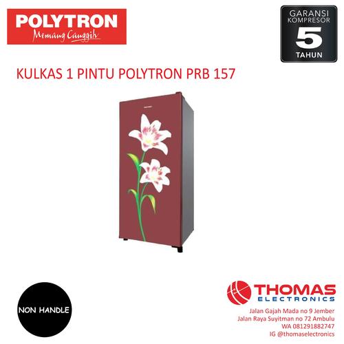 Jual KULKAS 1 PINTU POLYTRON PRB 157 LEMARI ES 1 PINTU PRB157 GARANSI ...
