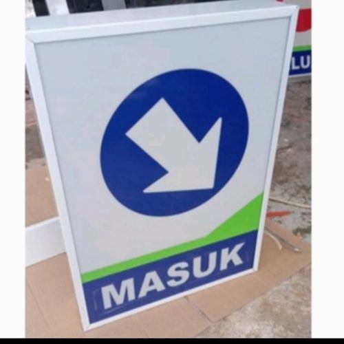 Jual perlengkapan Spbu pertamina rambu in out pertashop rambu keluar ...