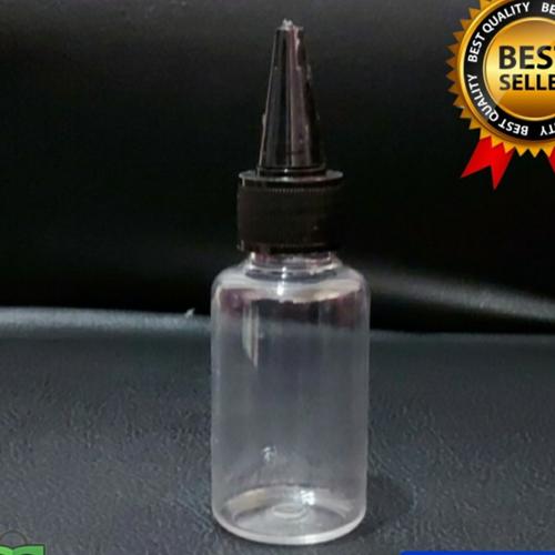 Jual Botol Plastik kosong 75ml Bening & Putih Susu Kerucut Hitam Ready ...