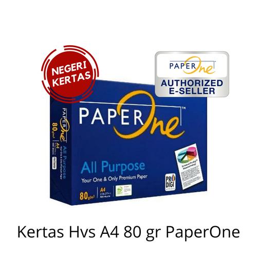 Jual Kertas HVS A4 80 gr PaperOne - Jakarta Utara - Negeri Kertas | Tokopedia