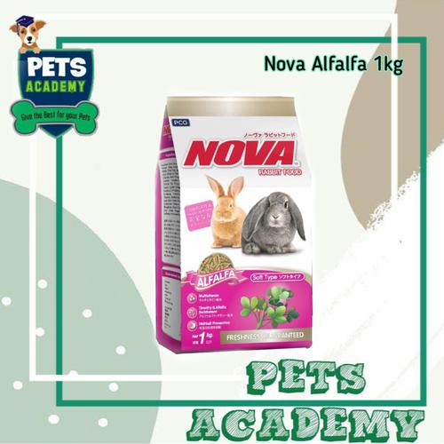 Jual makanan kelinci NOVA RABBIT FOOD ALFALFA FLAVOR 1 kg - PELET ...