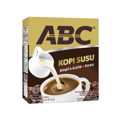 Jual ABC Kopi Susu Box Isi 5s 31gr/Kopi Susu/Kopi Bubuk/Minuman Kemasan ...