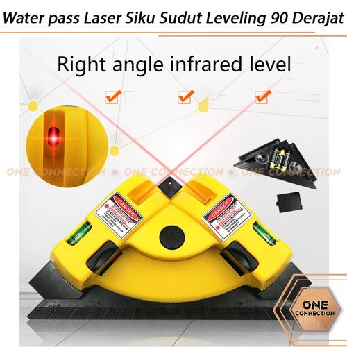 Jual Waterpass/Water pass Laser Siku Sudut Leveling 90 Derajat Laser ...