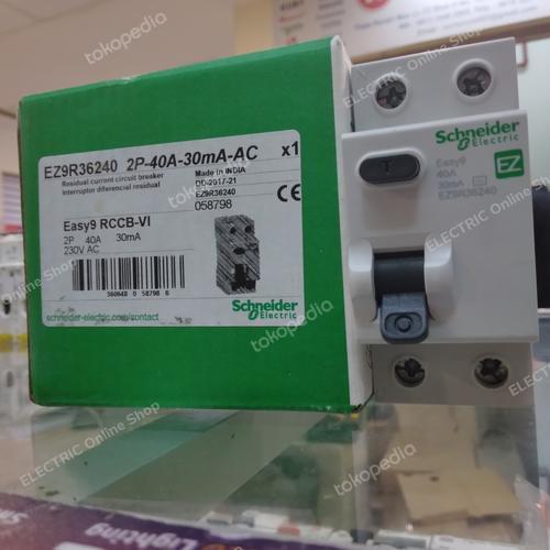 Jual Elcb/Rccb Schneider Easy9 2P 40A 30MA EZ9R36240 Original Schneider ...