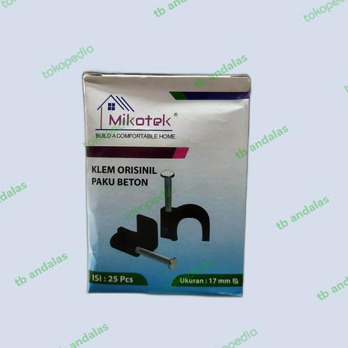 Jual Paku Klem Clamp Kabel kotak kecil No. 6 7 8 10 12mm - 6mm - Kota ...