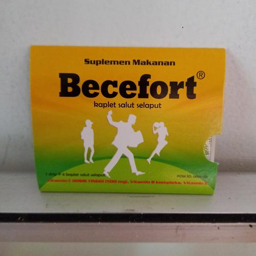 Jual Becefort Multivitamin Vit C 500mg Per 1 Strip isi 4 tablet - Kab ...