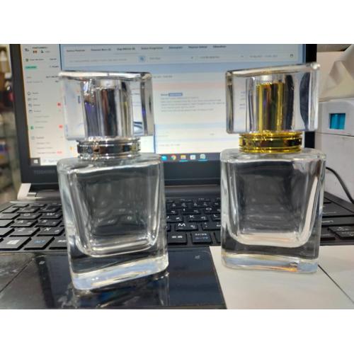 Jual Botol parfum 30ml press/Christal bottle/press gold dan silver ...
