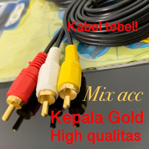 Jual Kabel Rca to Rca 3m / Kabel AV VIDEO 3m / Audio 3-3 High Quality ...