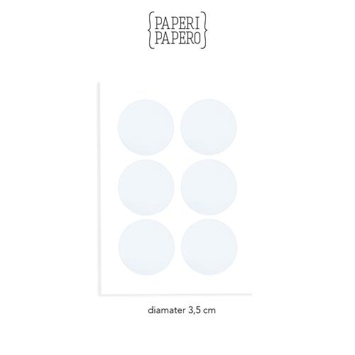 Jual Sticker Transparent Bulat - Stiker Segel Bening Transparan - 3.5 ...