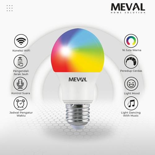 Promo Lampu Wifi Smart Bulb LED 12W RGB+WW - MEVAL - Jakarta Barat ...