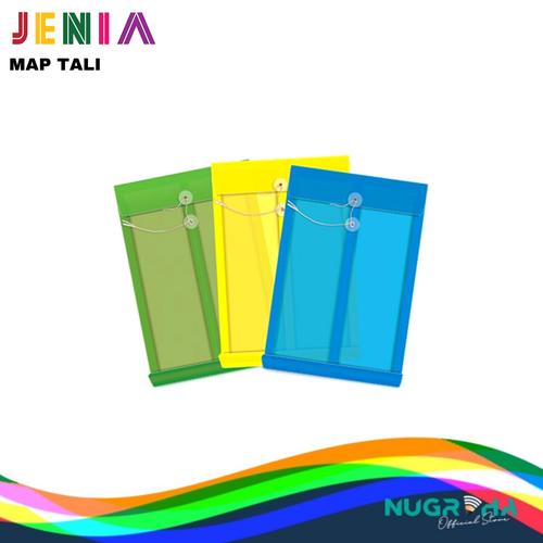 Jual JENIA Map Tali Plastik Jenia Polos Warna Biru Hijau Kuning Merah ...