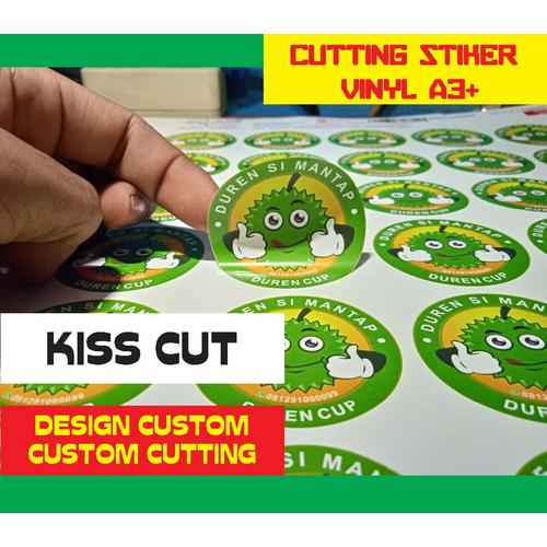 Jual Cetak Stiker Label Bahan Vinyl + Cutting, Label Kemasan, A3 ...