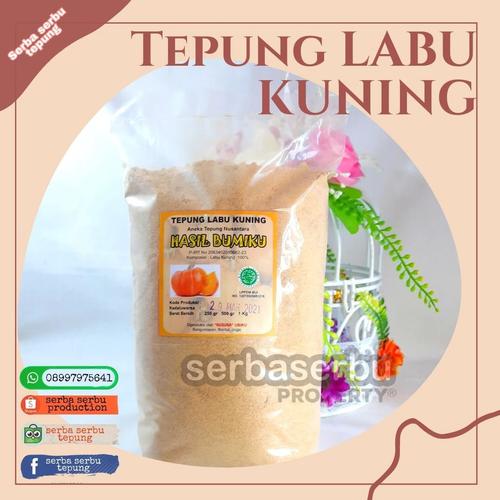 Jual Tepung Labu Kuning Kemasan 1 Kg (Sudah Dinkes PIRT & LPPOM MUI ...