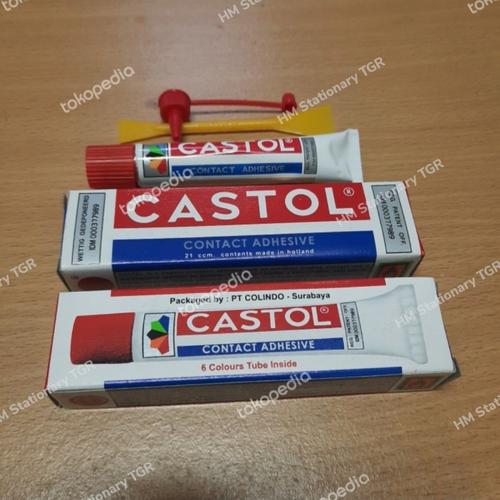 Jual Lem Castol 21ccm (Lem Serbaguna) / Contact Adhesive Castol 21ccm ...