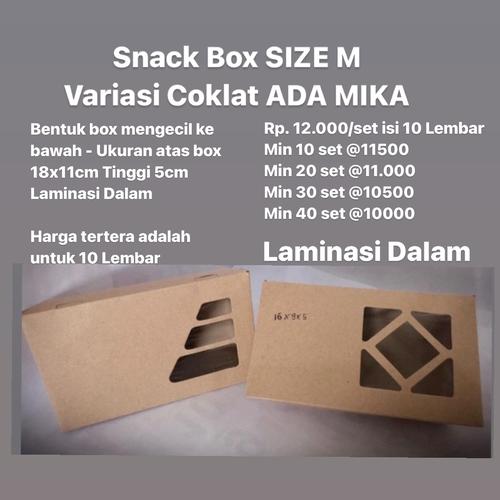 Jual Snack Box Coklat Ukuran M ISI 10 LEMBAR - POLOS - Kota Depok ...