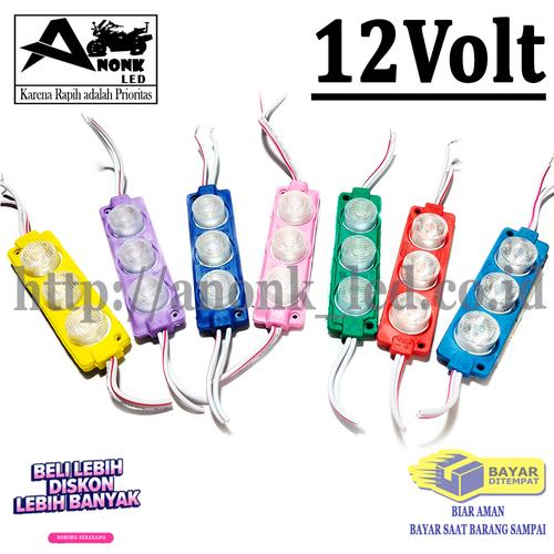 Jual Lampu Led Module 3Mata 3W 12v Lampu Led Kolong Motor/Mobil 3Mata ...