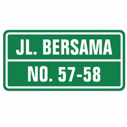 Jual PLAT RAMBU ALAMAT RUMAH UKURAN 20×40cm - Jakarta Barat - Rizqi ...