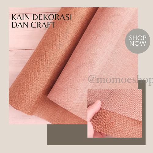 Jual Kain Goni Jute Burlap natural dekorasi bunga craft gift DIY ...