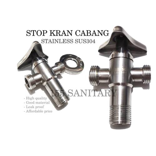 Jual Stop kran cabang T shower stainless SUS304 BANO stop kran shower mandi - Jakarta Barat ...
