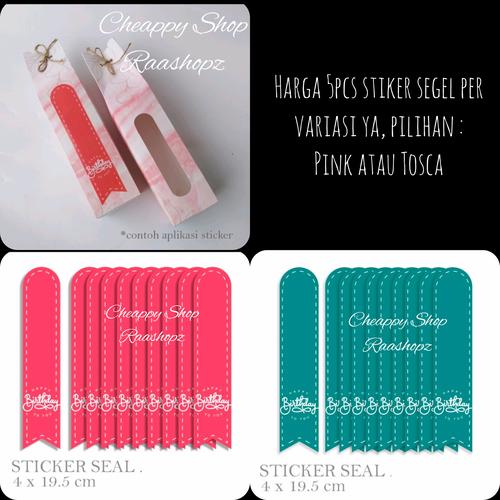 Jual 5pc stiker segel Happy Birthday Stiker Ulang Tahun Stiker Kado HBD ...