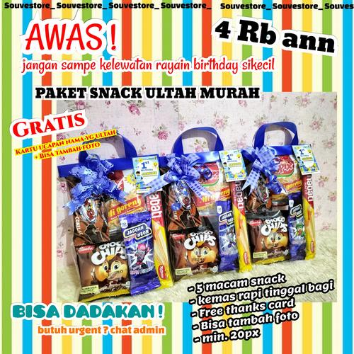 Jual Bingkisan ultah anak | Snack ultah murah | paket snack - Kota ...