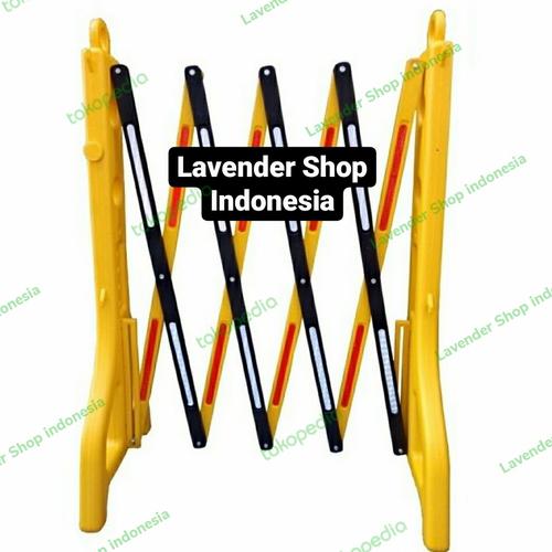 Jual road barrier lipat plastik / expandable barrier plastik safety ...