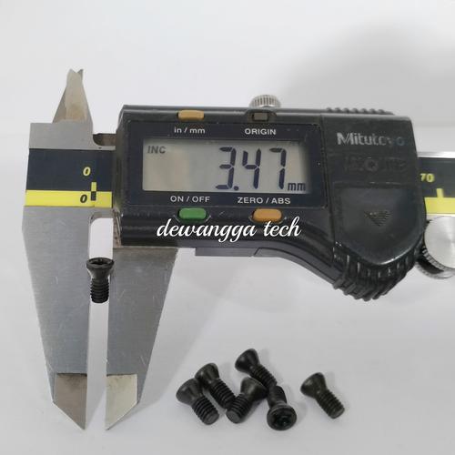 Jual Screw M3.5 x 8L baut insert M 3.5 x 8mm holder bubut milling ...