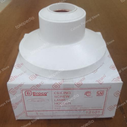 Jual BROCO 12101 Fitting Lampu Plafon Lux Bulat Putih - Kota Semarang ...