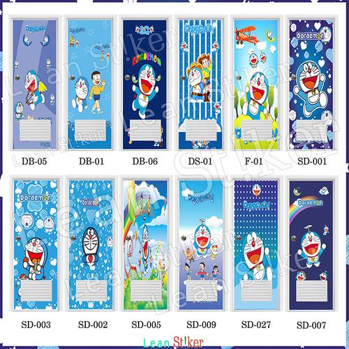 Jual stiker pintu kamar mandi motif doraemon yunik - F01, pintu k mandi ...