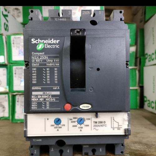 Jual MCCB BREAKER SCHNEIDER NSX250N 3P 250A 50KA LV431830 MICROLOGIC 2. ...