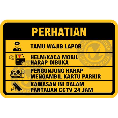 Jual STIKER VINYL KACA MOBIL HARAP DIBUKA - 40X60CM - Kota Tangerang ...