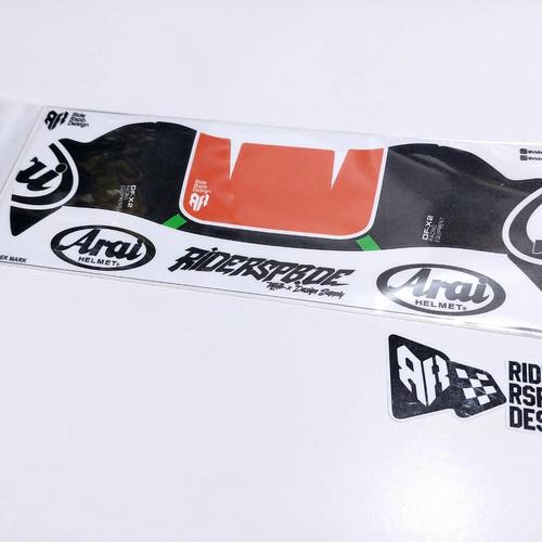Jual STICKER DECAL SPOILER ARAI DF-X2 VAN DER MARK - S - Kab. Bandung ...
