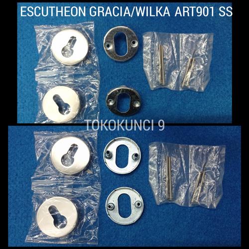 Jual Escutheon Wilka Gracia Art 901 SS Cover Ring Silinder Kunci Bulat ...