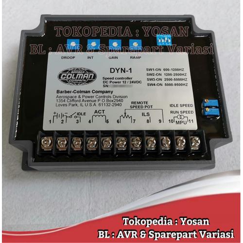 Jual BARBER COLMAN WOODWARD 8270-1004 SPEED CONTROLLER DYNA 8000 24VDC ...
