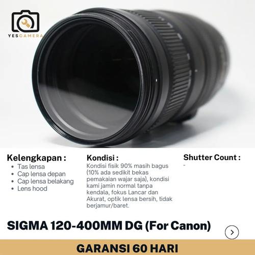 Jual Lensa Sigma 120-400mm F4.5-5.6 DG OSS For Canon EF Normal ...