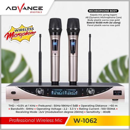 Promo Mic Wireless Profesional Dual Microphone ADVANCE W1062 ...