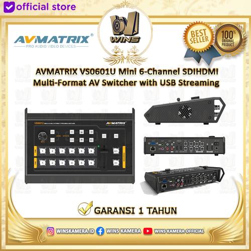 Promo AVMATRIX VS0601U Mini 6-Channel SDI/HDMI Multi-Format AV Switcher ...