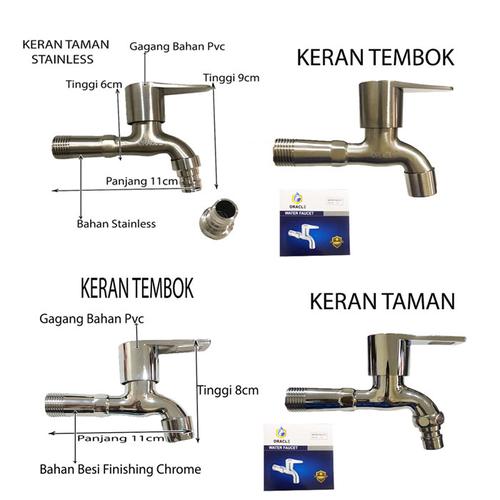 Jual ORACLE Keran Taman - Tembok Varian Bahan Stainless - Chrome Engkol ...