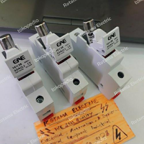Jual FUSE GAE GERMANY 10×38 2A-32A 500V + HOLDER FUSE WITH INDIKATOR ...
