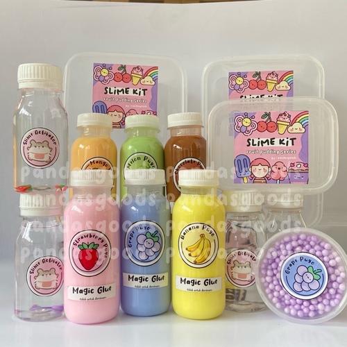Jual SLIME KIT ANTI GAGAL FRUIT SERIES WANGI SESUAI VARIAN - Grape ...