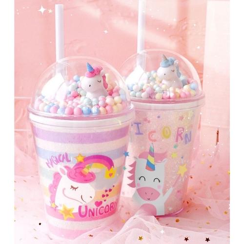 Jual Botol Tumblr Minuman Unicorn Boba Pelangi Body hologram Tumbler ...