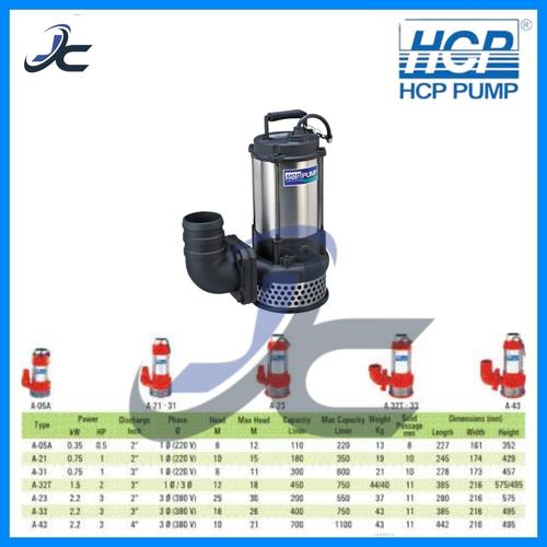 Jual Pompa Celup Air Kotor HCP A-43 3HP 220V Waste Water Pump Air Limbah 4" - Jakarta Barat - JC ...