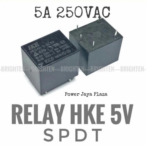 Jual Relay 5VDC 5A 250VAC merk HKE SPDT HRS4H-S-DC5V relei relai 5V ...