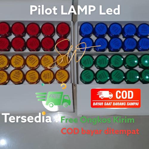 Jual PILOT LAMP LED/LAMPU INDIKATOR 22mm 220v/LAMPU PANEL/PILOT LAMP ...